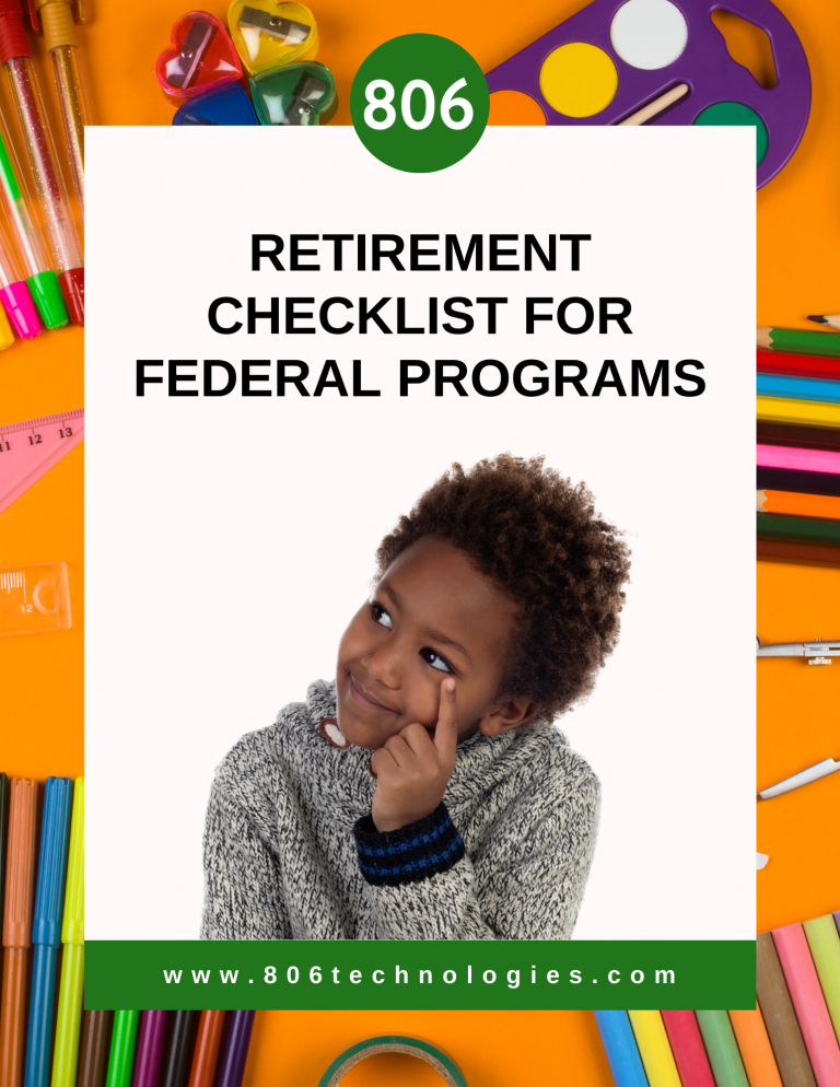 Retirement Checklist for State and Federal Program Directors – 806 ...